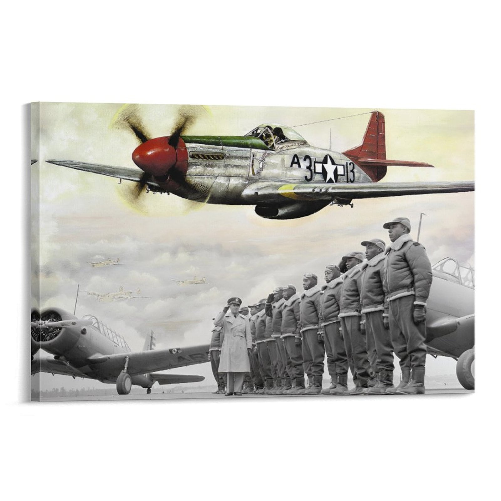 Tuskegee Airmen Poster True American Heroes (6) Painting On Canvas Wall ...