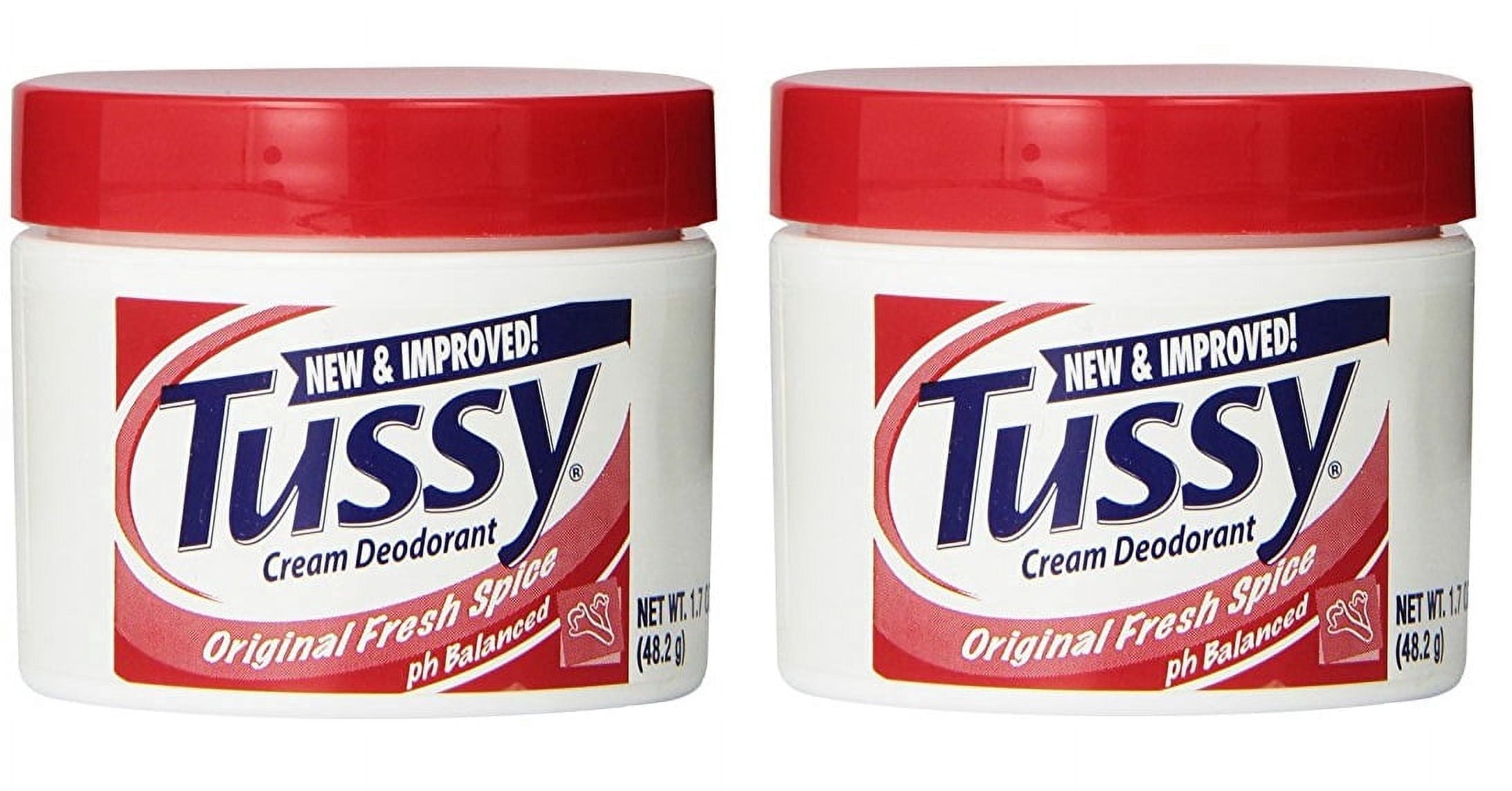 Tussy Deodorant Cream, Original Fresh Spice, Long-Lasting Protection, 1 ...