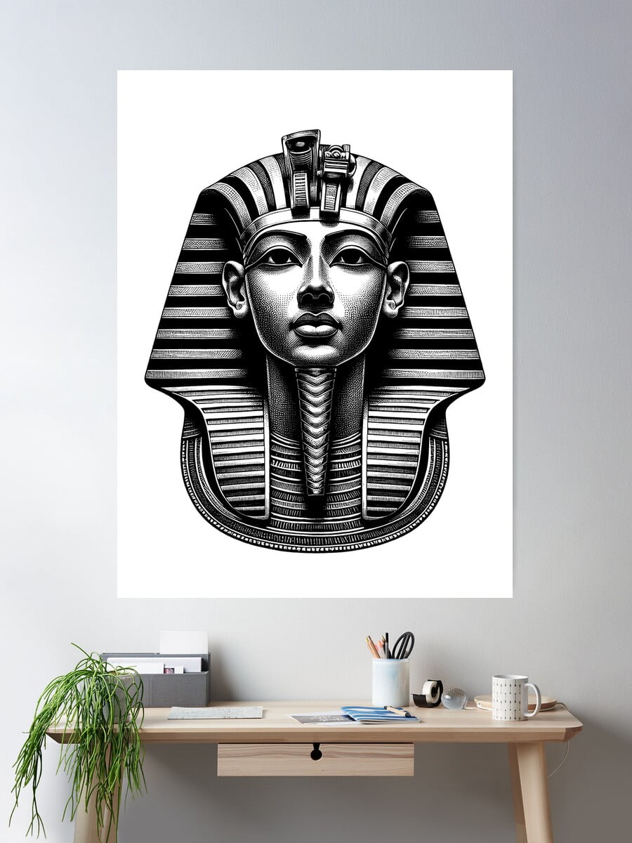 Tutankhamun Enigmatic Portrait Revealed Poster Wall Art, Modern Wall ...