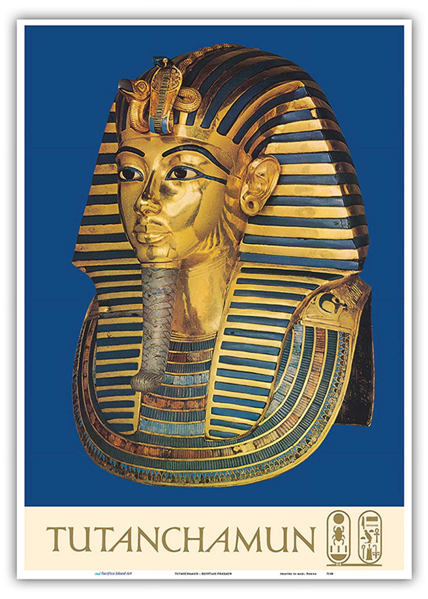 Tutankhamun (Tutanchamun) - Egyptian Pharaoh - Vintage Art Exhibition ...