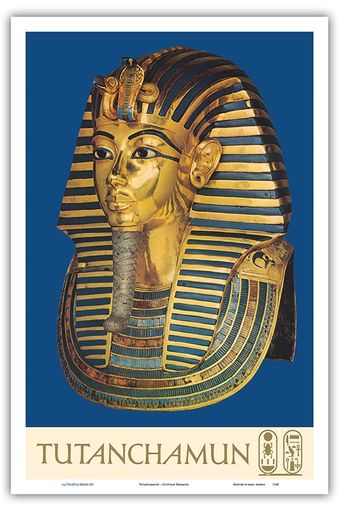 Tutankhamun (Tutanchamun) - Egyptian Pharaoh - Vintage Art Exhibition ...