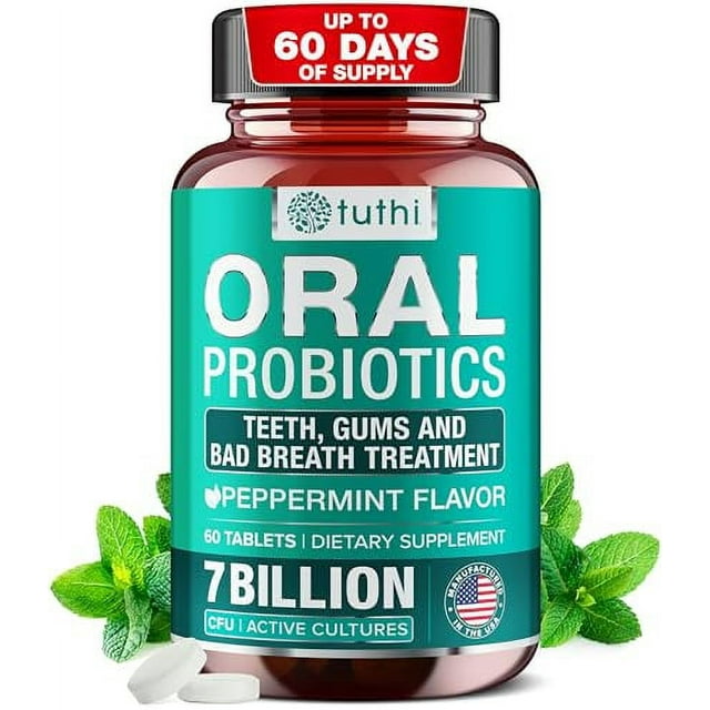 Tuthi Dental Probiotics For Teeth And Gums Chewable Oral Probiotics