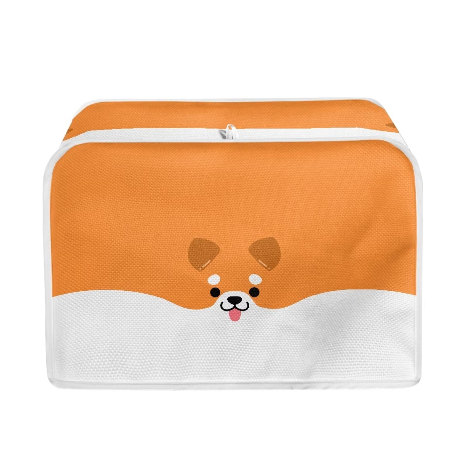 Tutolipy Cartoon Corgi Print Cute Toaster Cover 2 Slice, Small Kitchen ...