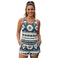 Tutolipy Geometric Pattern Two Piece Tankini Swimsuits, Side Pockets ...