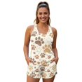 Tutolipy Tank Top Shorts Set, Dog Paw Print Pattern Breathable with ...