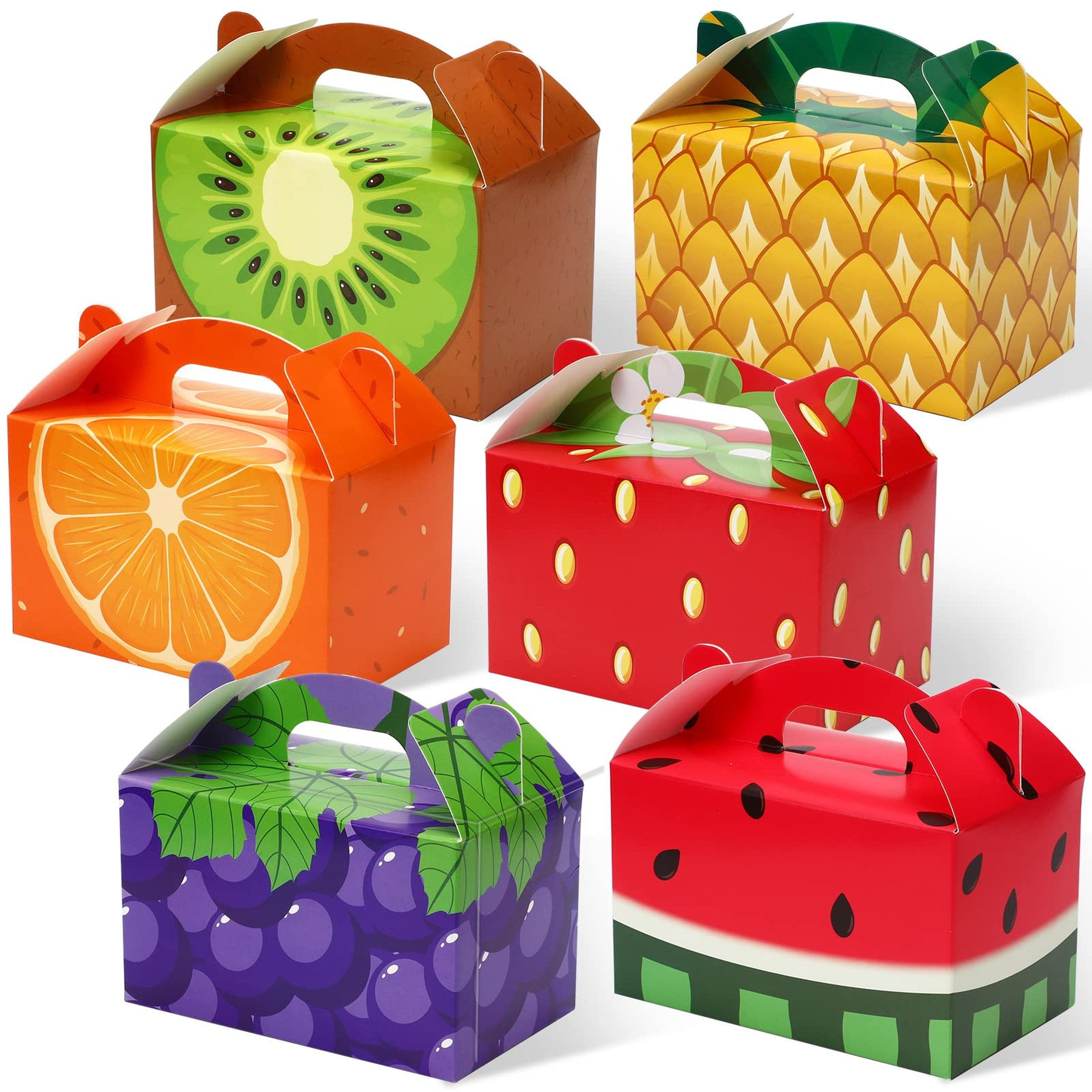 Tutti Fruit Fiesta Party Favor Boxes - 24 Colorful Treat Containers for ...