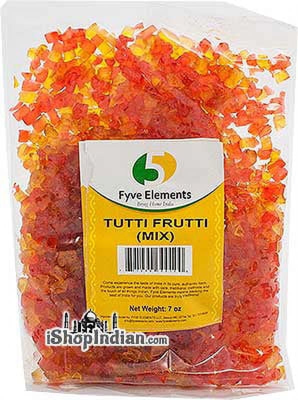 Tutti Frutti Mix (Colored Papaya Pieces) 7 oz bag Pack of 3 - Walmart.com
