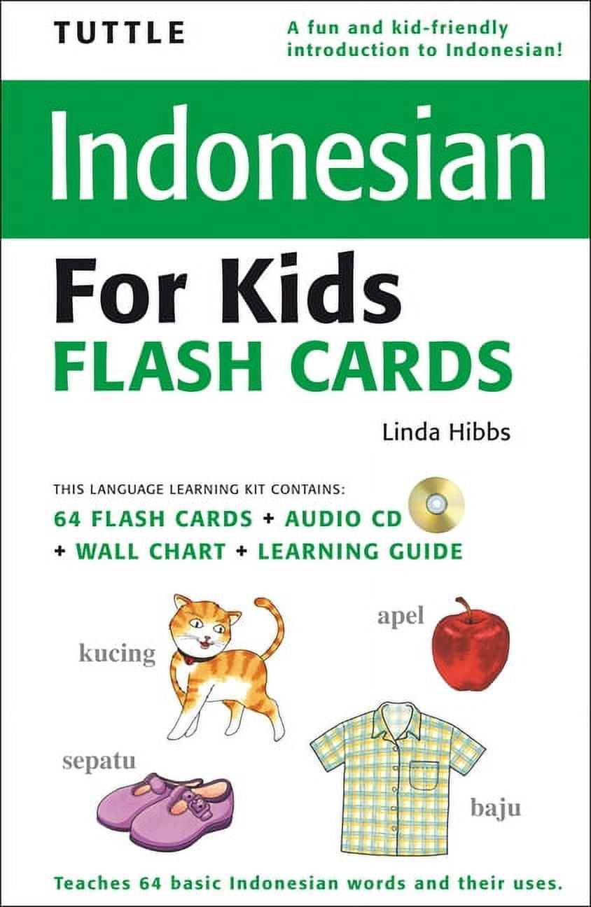 Tuttle Flash Cards: Tuttle Indonesian for Kids Flash Cards Kit ...
