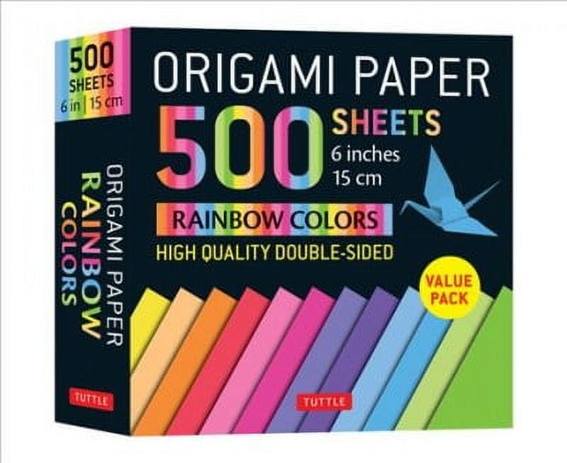 Tuttle Origami Paper Rainbow Colors Double-Sided 6 x 6 inch 12 Color ...