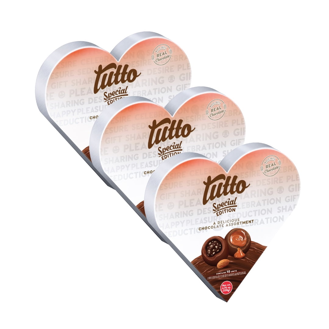 Tutto Filled Milk Chocolates Heart, 4.76 oz, Pack of 3 - Walmart.com