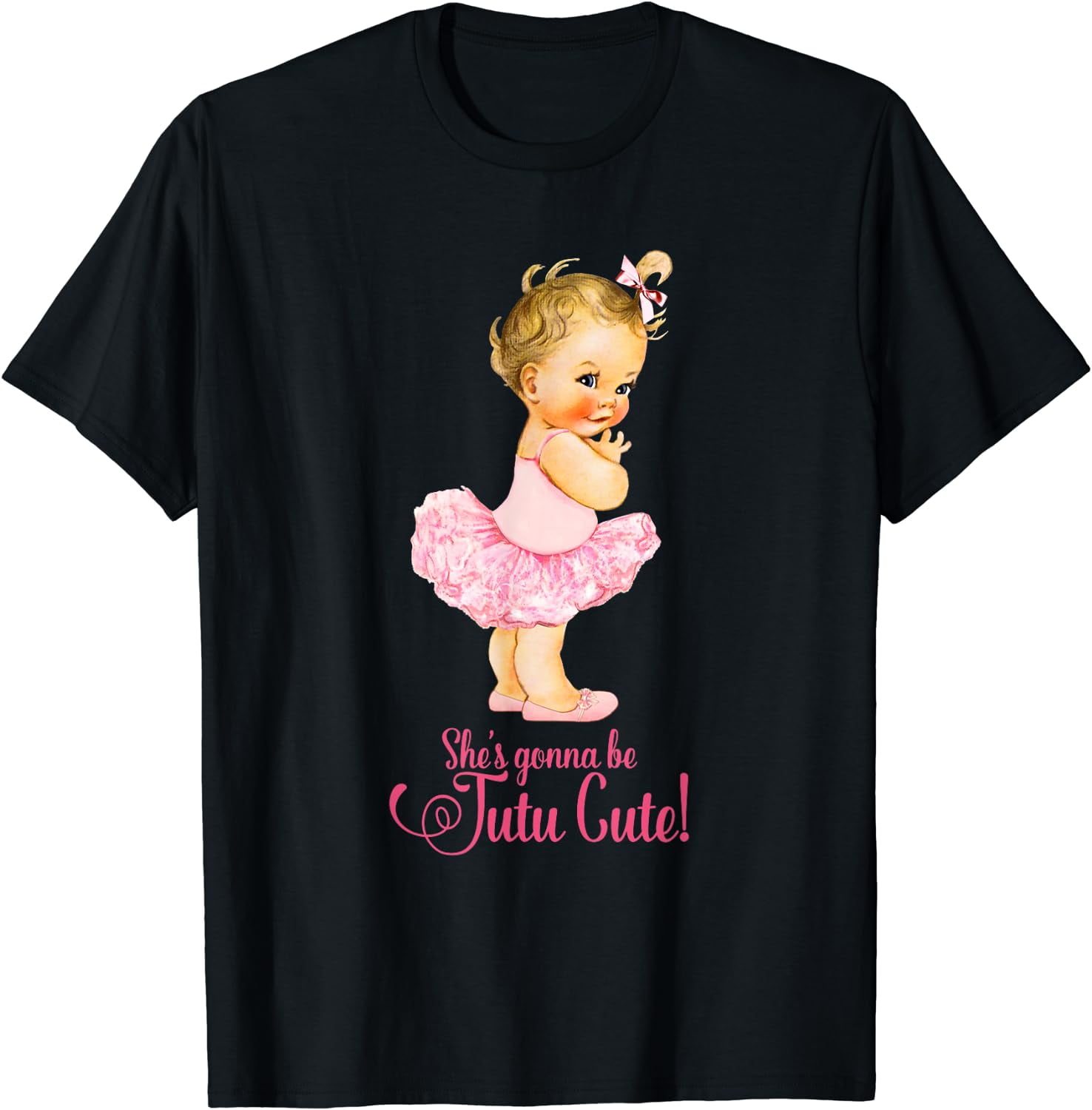 Tutu Cute Ballet Team Girl Baby Gender Reveal T-Shirt - Walmart.com