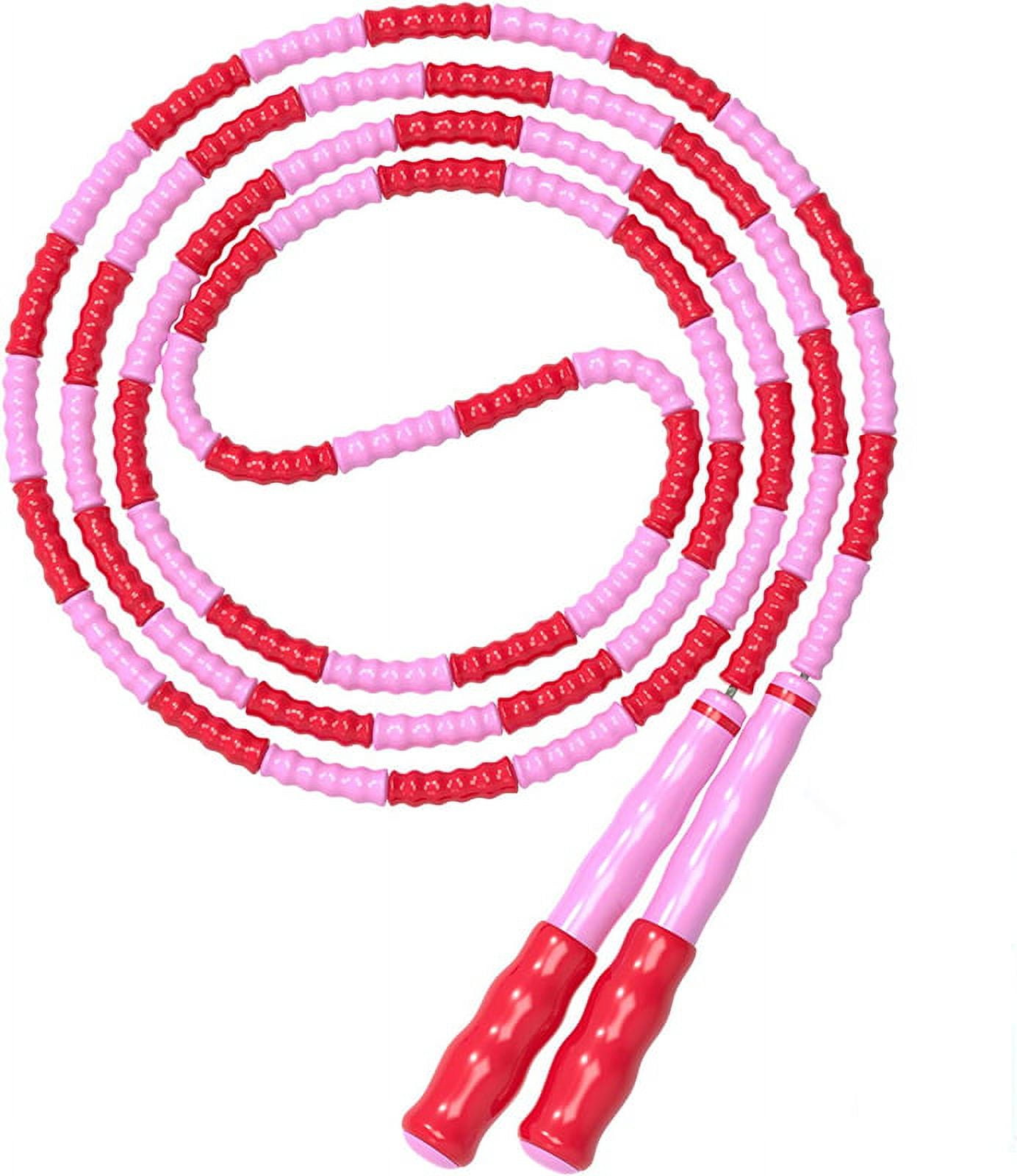 Tutuviw 1 Piec Soft Beaded Jump Rope Adjustable Segment Skipping Rope ...