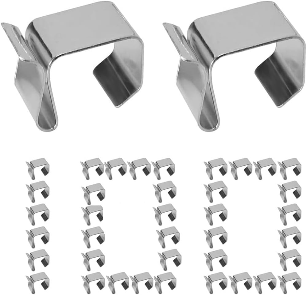 Tutuviw 100 Pcs Christmas Lights Gutter Hooks Weatherproof Cable Hanger ...