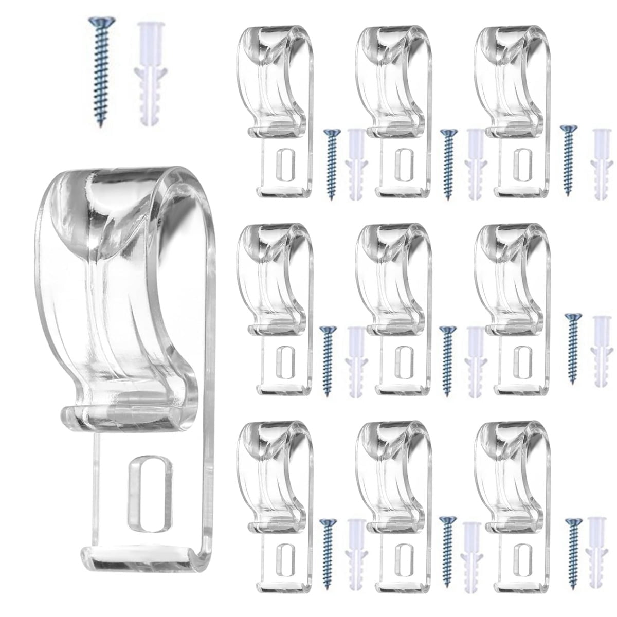 Tutuviw 10Pack Cord Guide Curtain P Clip,Roller Shade Clear Safety ...