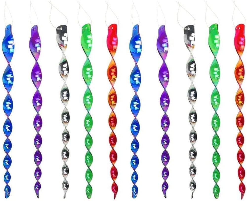 Tutuviw 10Pcs Multi-Color Repellent Reflective Ornamental Deterrent ...