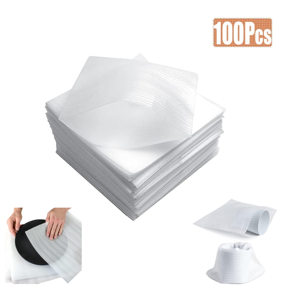 Tutuviw 100 Pcs 11" x 11" Thick Foam Pouches Double Layer Films Cushion ...