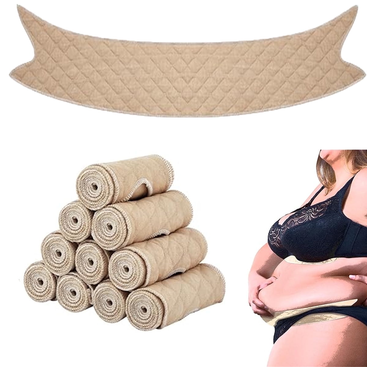 Tutuviw 12 Pcs Under Belly Sweat Liners Under Stomach Pads Cotton Soft ...