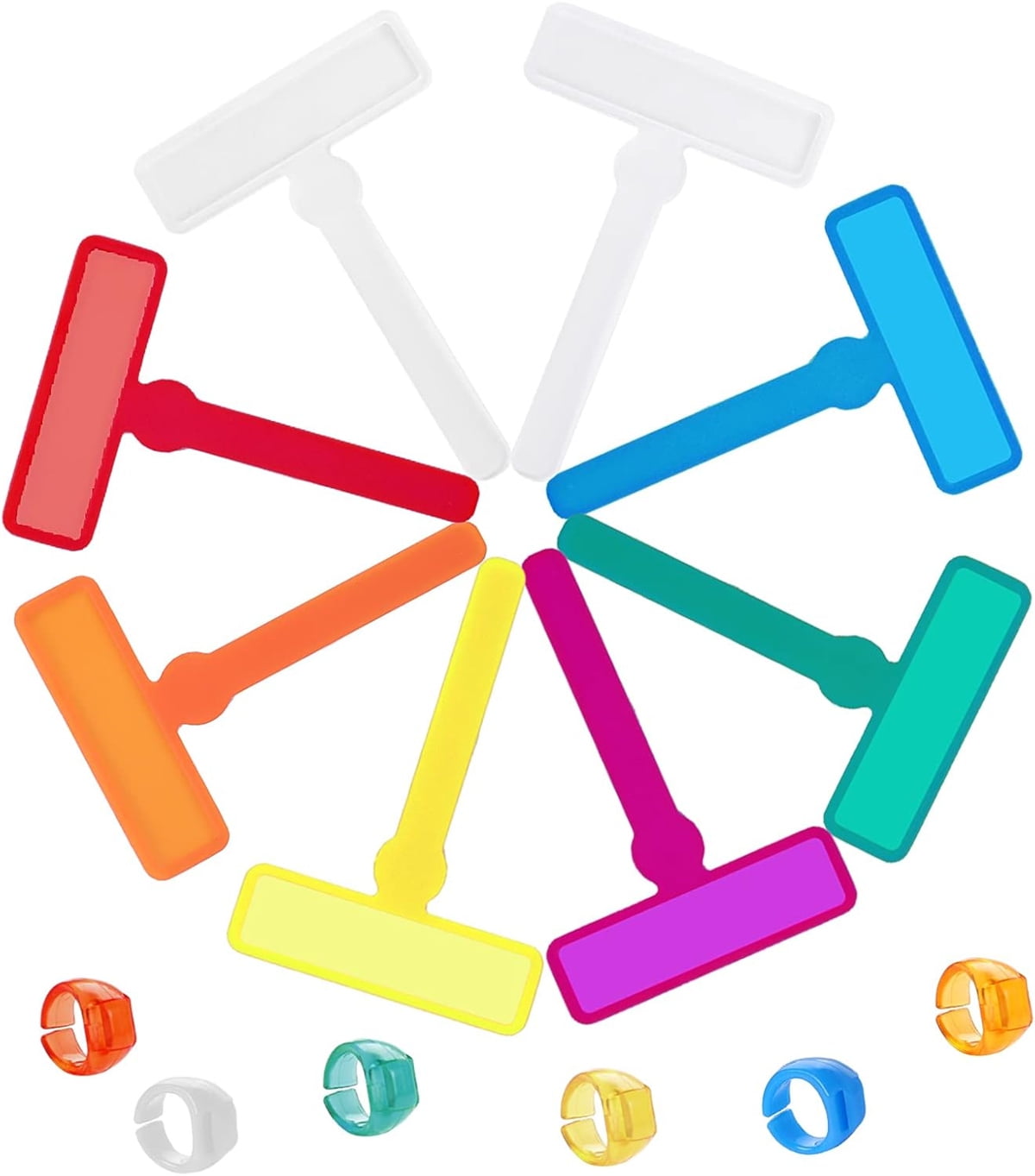 Tutuviw 12 Pcs Colorful Dyslexia Reading Tools Finger,Reading Guid Strips for Beginner Reader ...