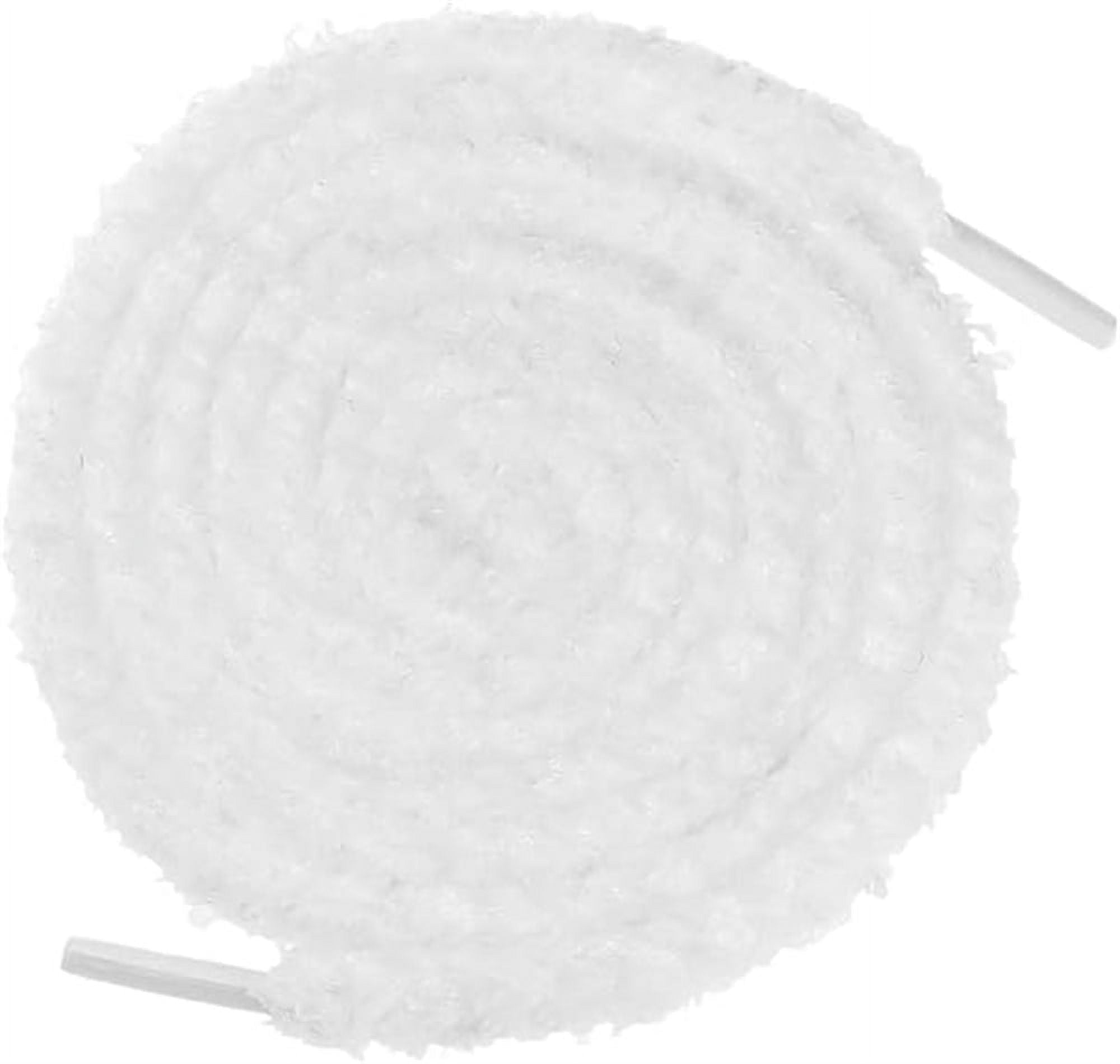 Tutuviw 140cm Fuzzy Shoe Laces Soft 8mm Wide Fat Fluffy Shoelaces ...