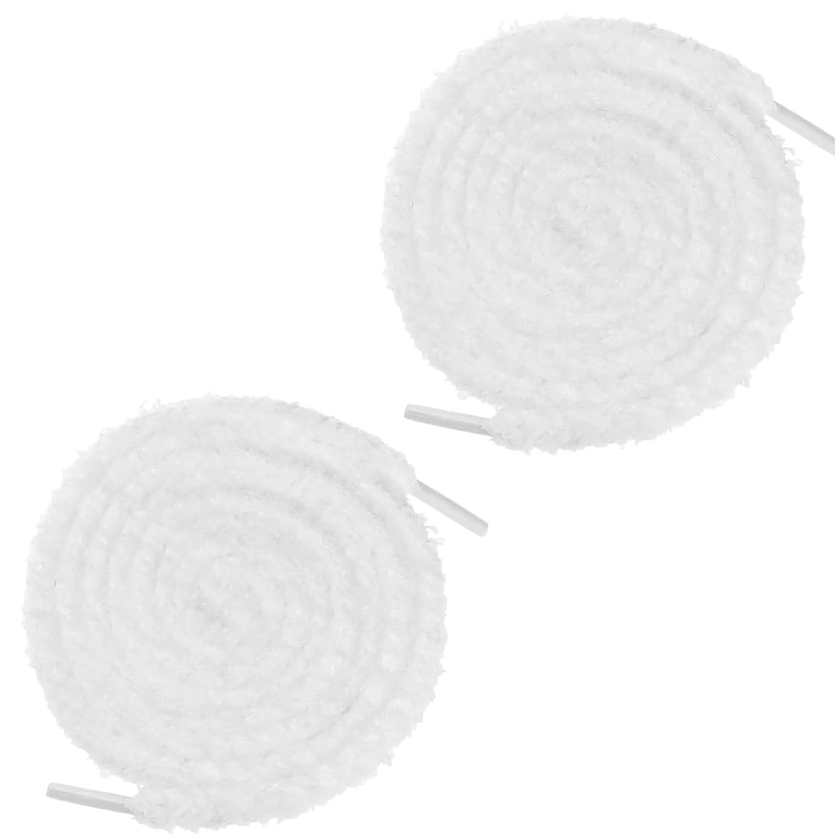Tutuviw 140cm Fuzzy Shoe Laces Soft 8mm Wide Fat Fluffy Shoelaces ...