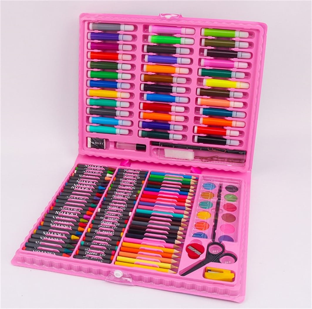 Tutuviw 150 Pieces Kids Artist Drawing & Painting Set, Portable Case ...