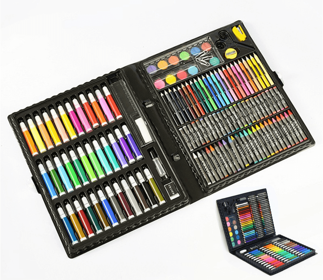 Tutuviw 2Set 150 in 1 Kids Art Children Drawing Set Water Color Pen ...