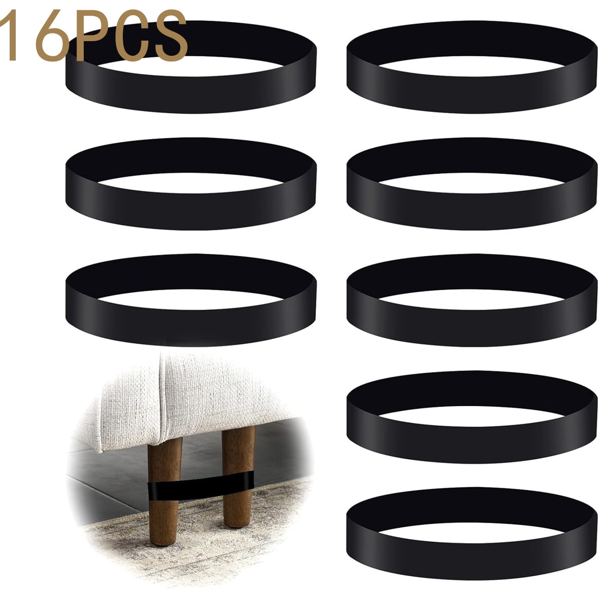 Tutuviw 16 Pcs Sectional Couch Connectors Straps,Rubber Bands Sofa ...