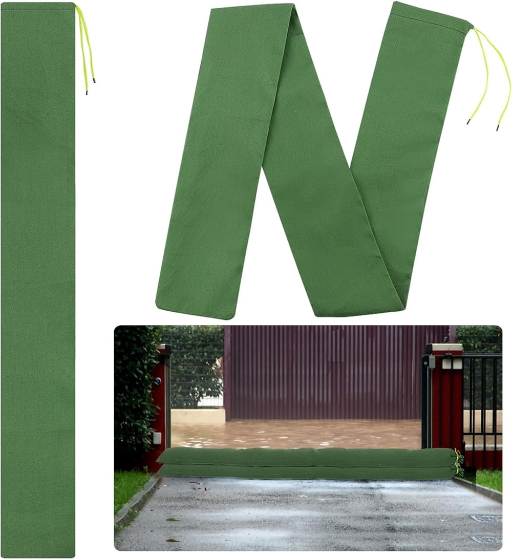 Tutuviw 2 Pcs Long Canvas Sandbags Flood Protection 5.9Inch*5.9Ft ...