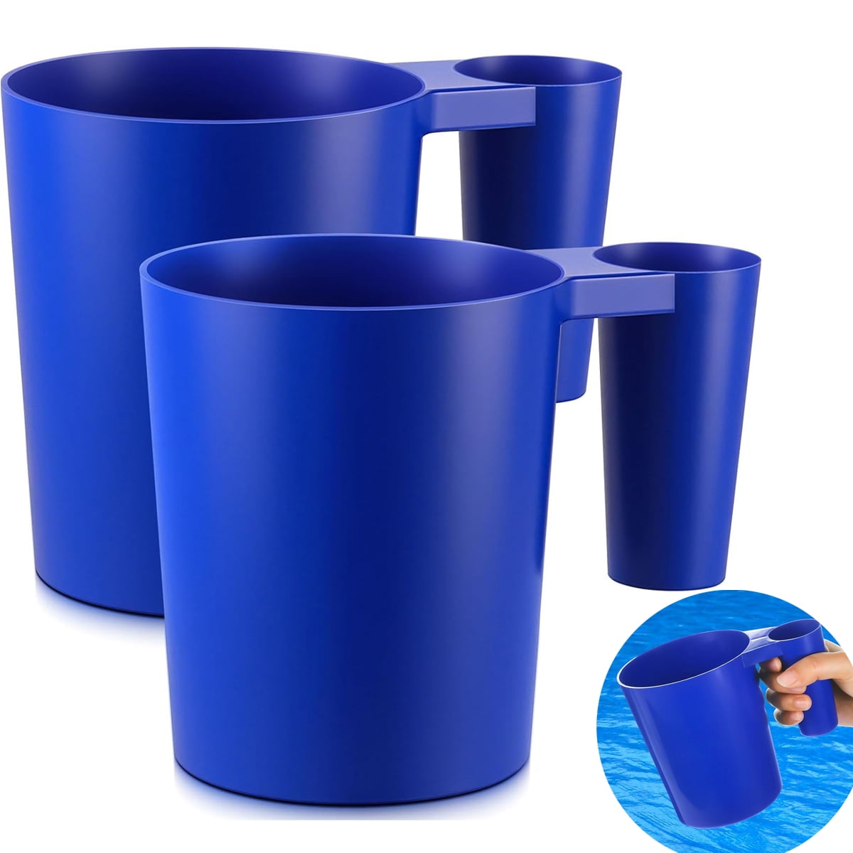 Tutuviw 2 Pcs Pool Chemical Scoop,Pool Measuring Cup with Handle,1 ...
