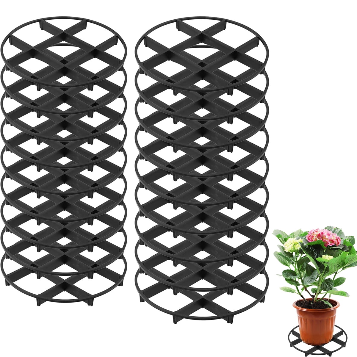 Tutuviw 21Pcs Plant Riser Base Pad for Pots,Plant Stand,Bonsai Bottom ...