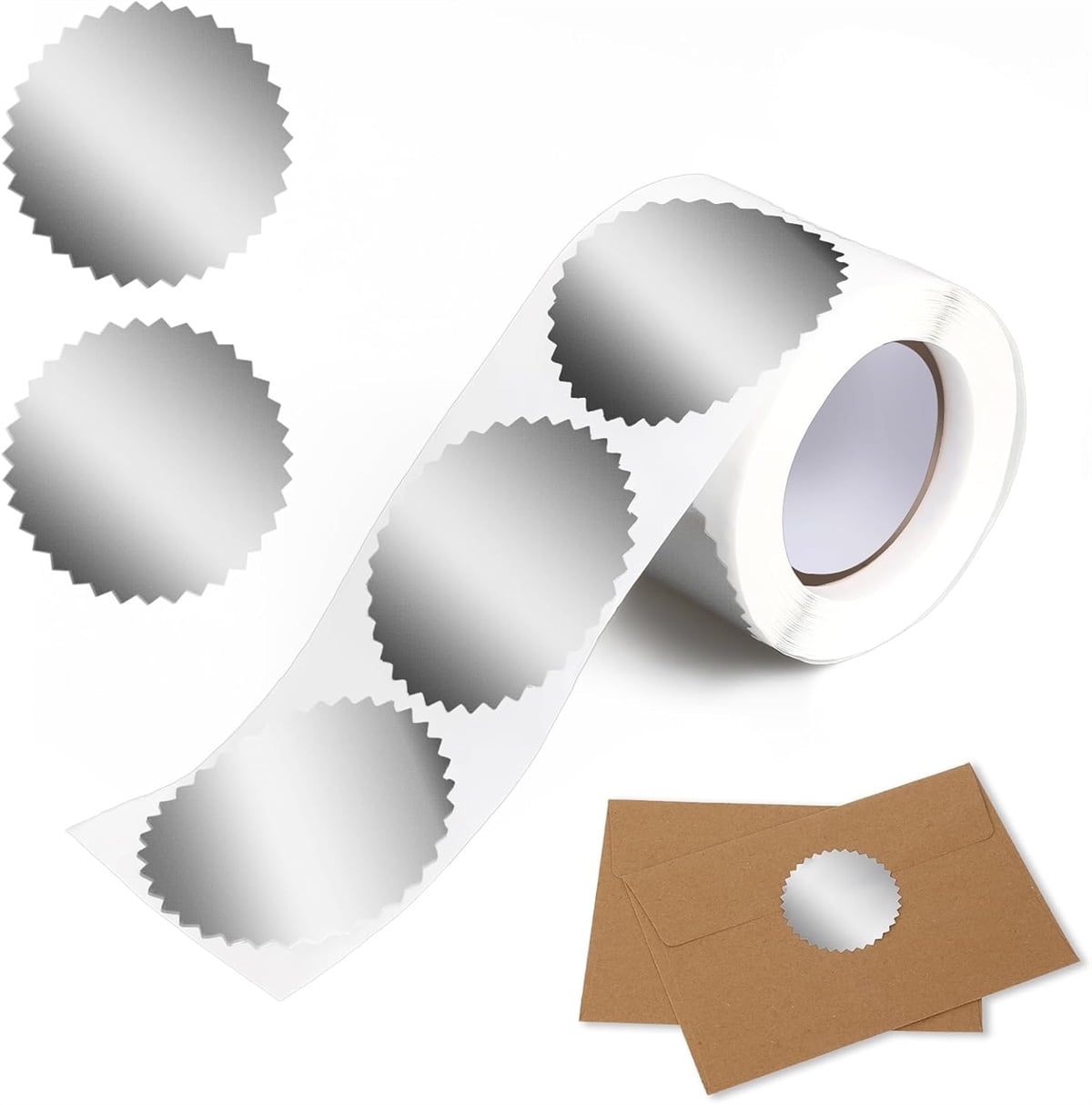 Tutuviw 250Pcs 2'' Certificate Award Seals Stickers, Metallic Stickers ...