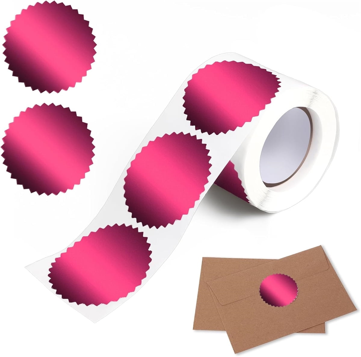 Tutuviw 250Pcs 2'' Envelope Seals Blank Stickers, Round Labels Foil ...