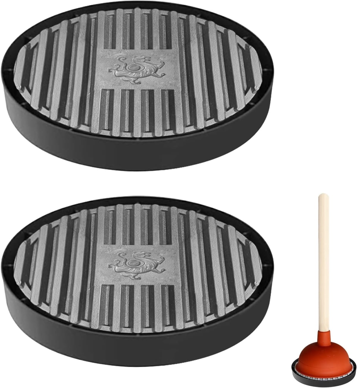 Tutuviw 2Pcs Universal Toilet Plunger Holder, Plunger Drip Tray, Toilet ...