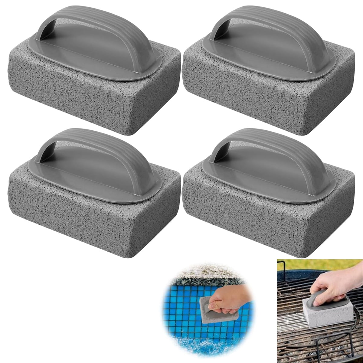 Tutuviw 4 Pcs Hand Held Pools Pumice Stone,Pool Cleaning Block with ...