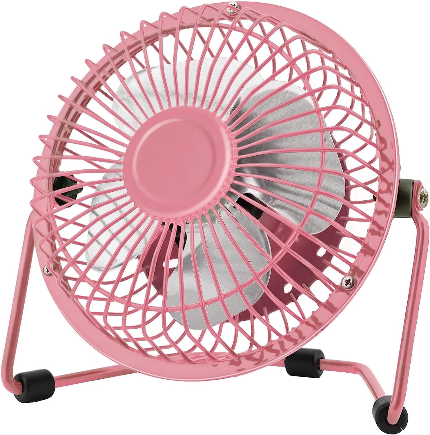 Tutuviw 4inch Personal Fan, Mini Metal Fan, USB Desk Fan,Air Circulator ...
