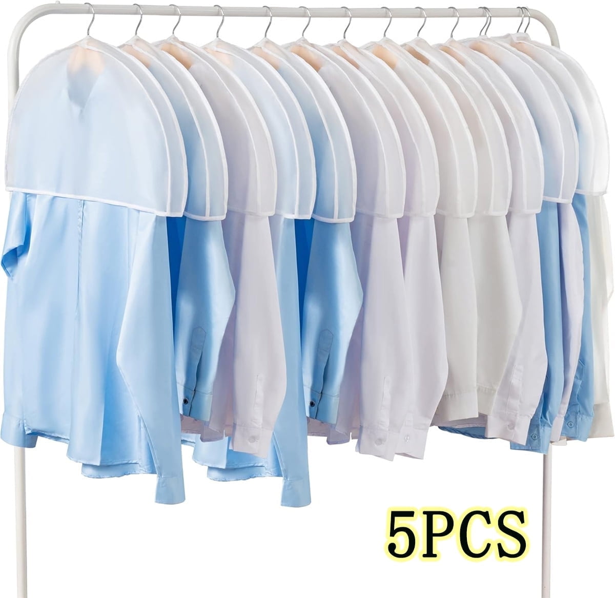 Tutuviw 5 Pcs 10in Shoulder Covers Plastic Hanger Covers for Clothes ...