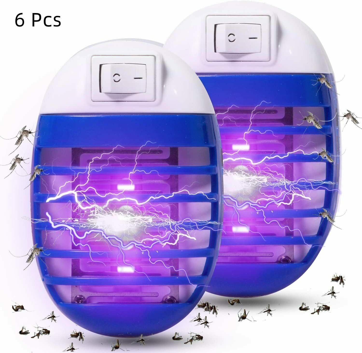 Tutuviw 6 Pcs Electric Bug Zapper Plug Bug Zapper Fly Traps in Mosquito ...