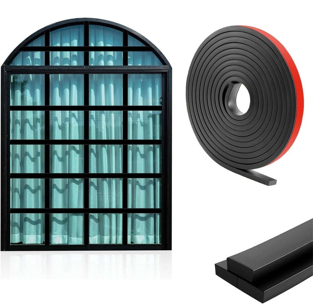 Tutuviw 6ft x 0.8in Window Grid Kit, Black Window Grille Inserts Self ...