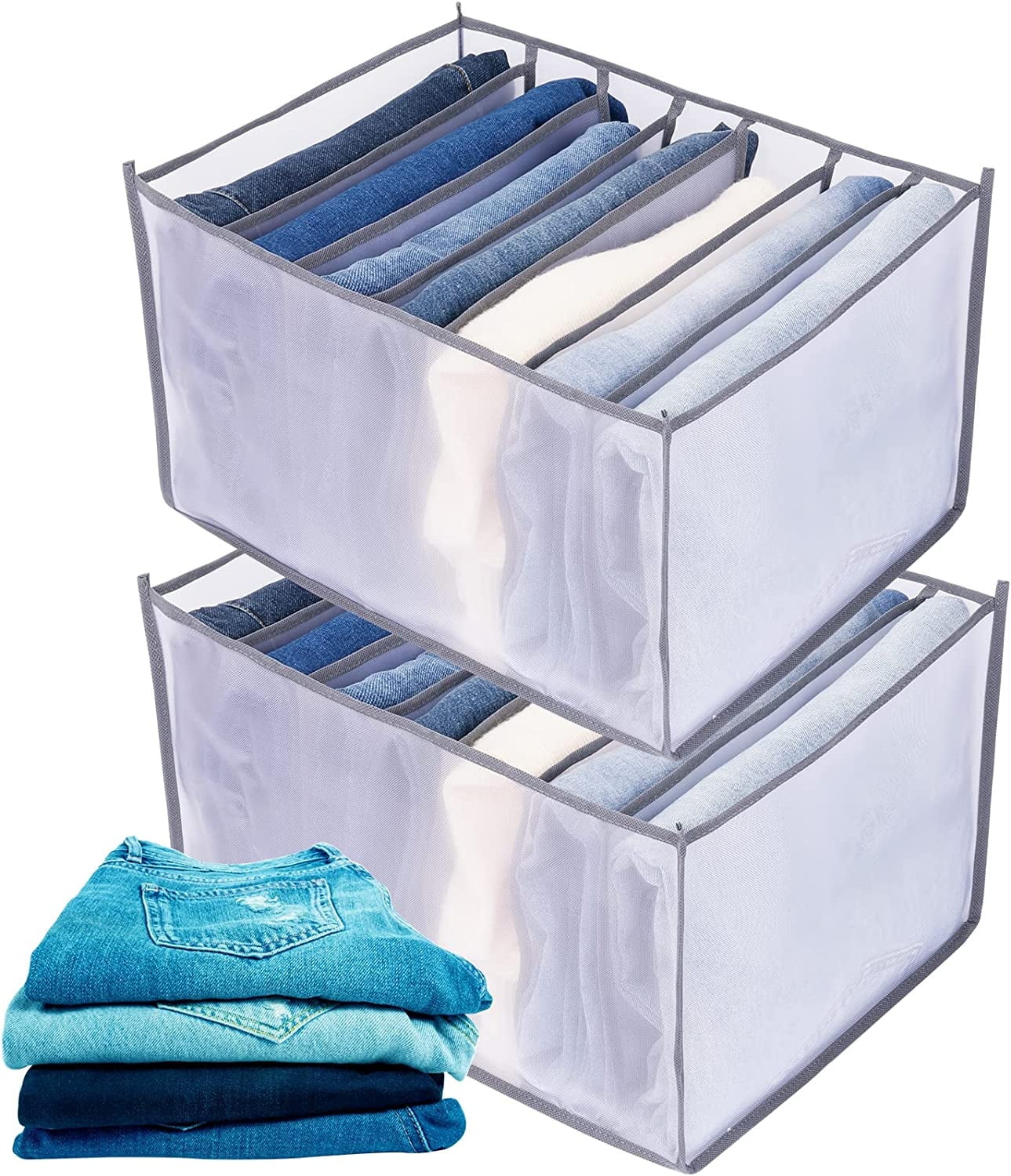 Tutuviw 10Pcs 7 compartments water laundry cabinet clothes storage box ...