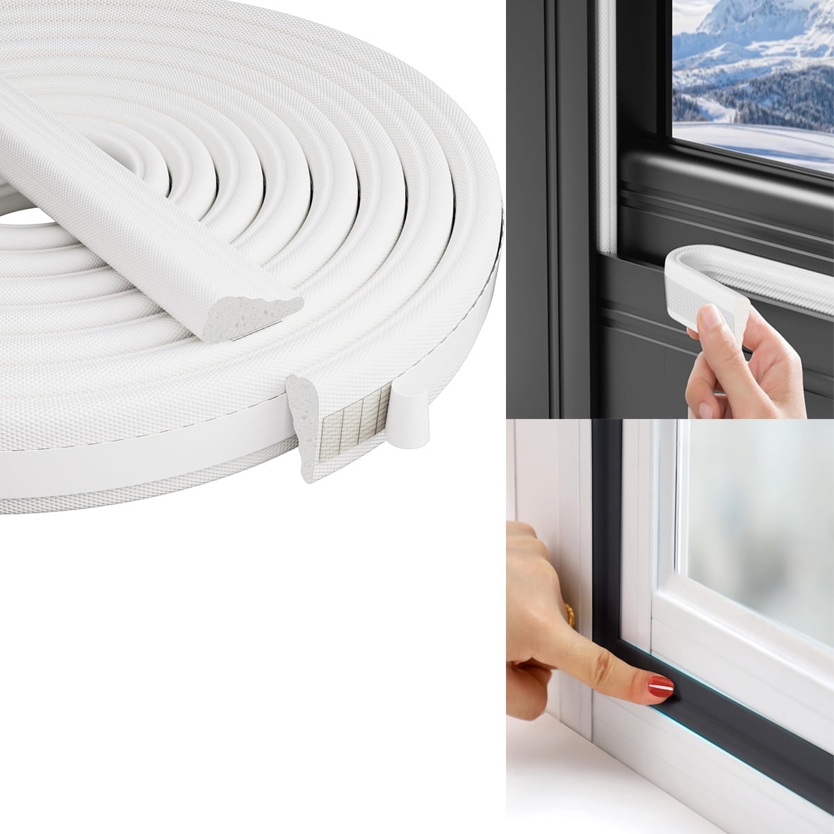 Tutuviw 9.8ft Window Draft Stopper Seal Strip,Self-Adhesive Foam Window ...