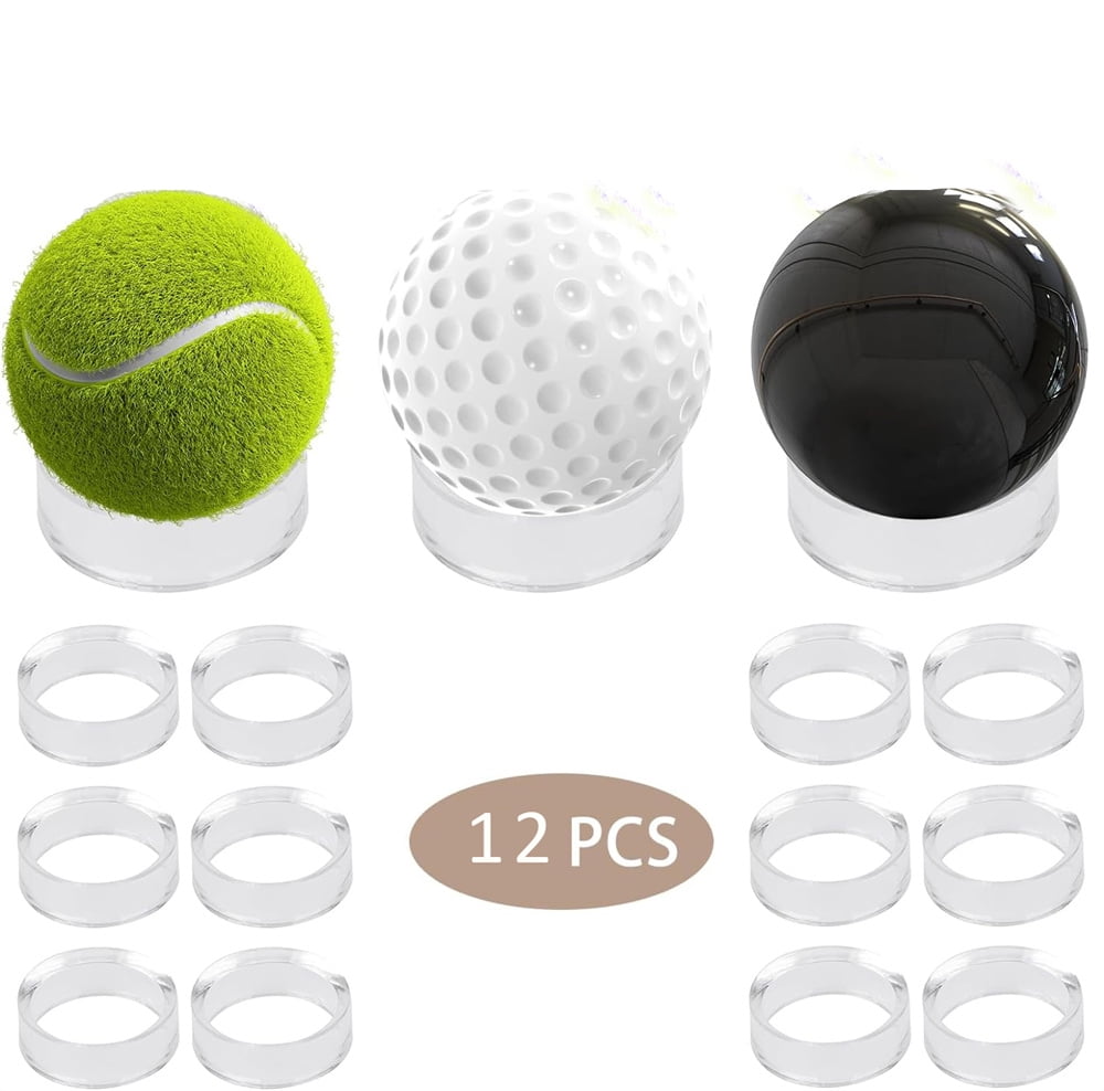 Tutuviw Acrylic Sphere Stand Round Display Stand Clear Ring Ball Sphere ...