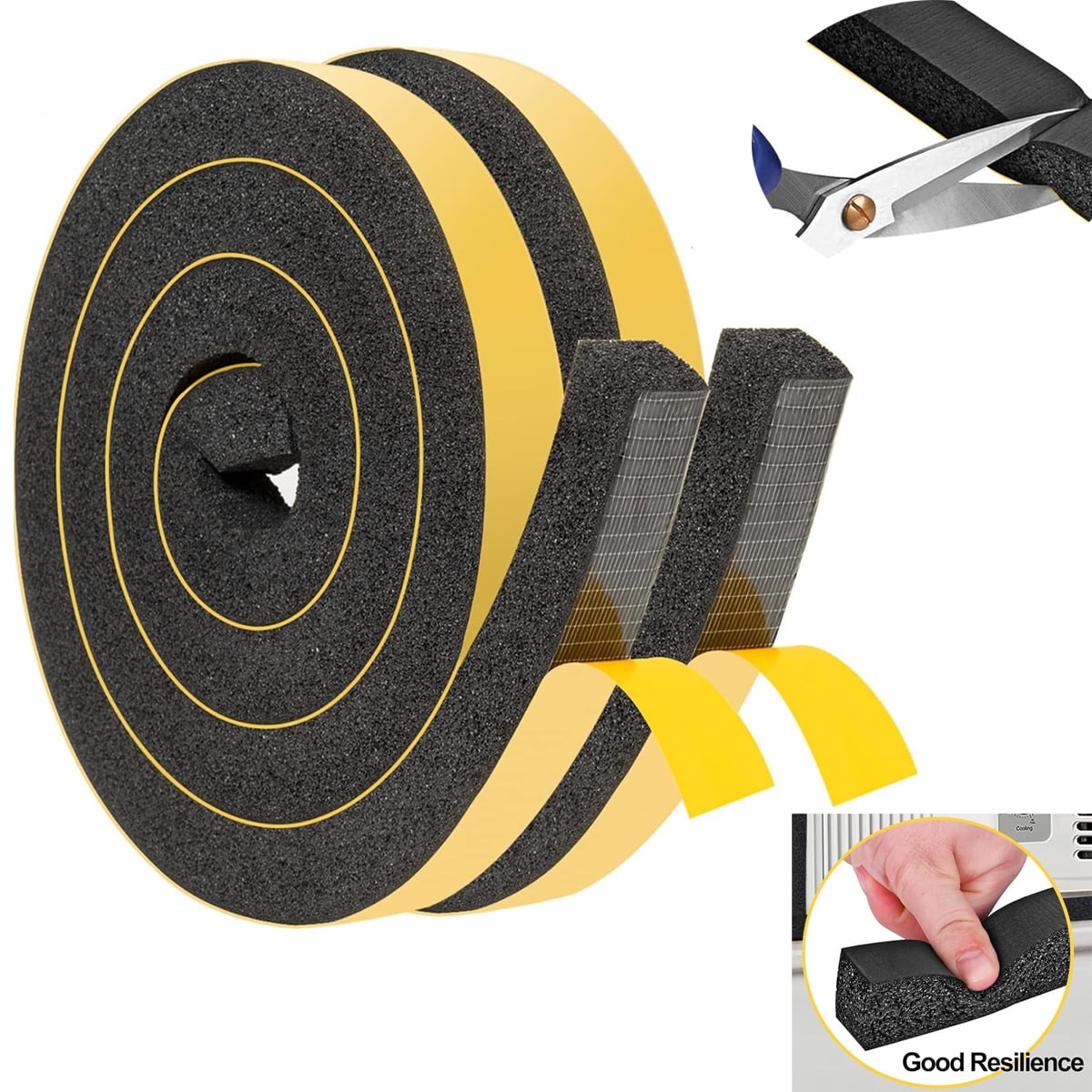 Tutuviw Air Conditioner Foam Strips with Adhesive,Seal Stripping Tape ...