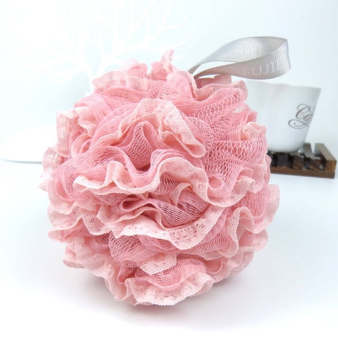 Tutuviw Bath Sponge Shower Loofahs 60g Mesh Pouf Bath Scrunchies Body
