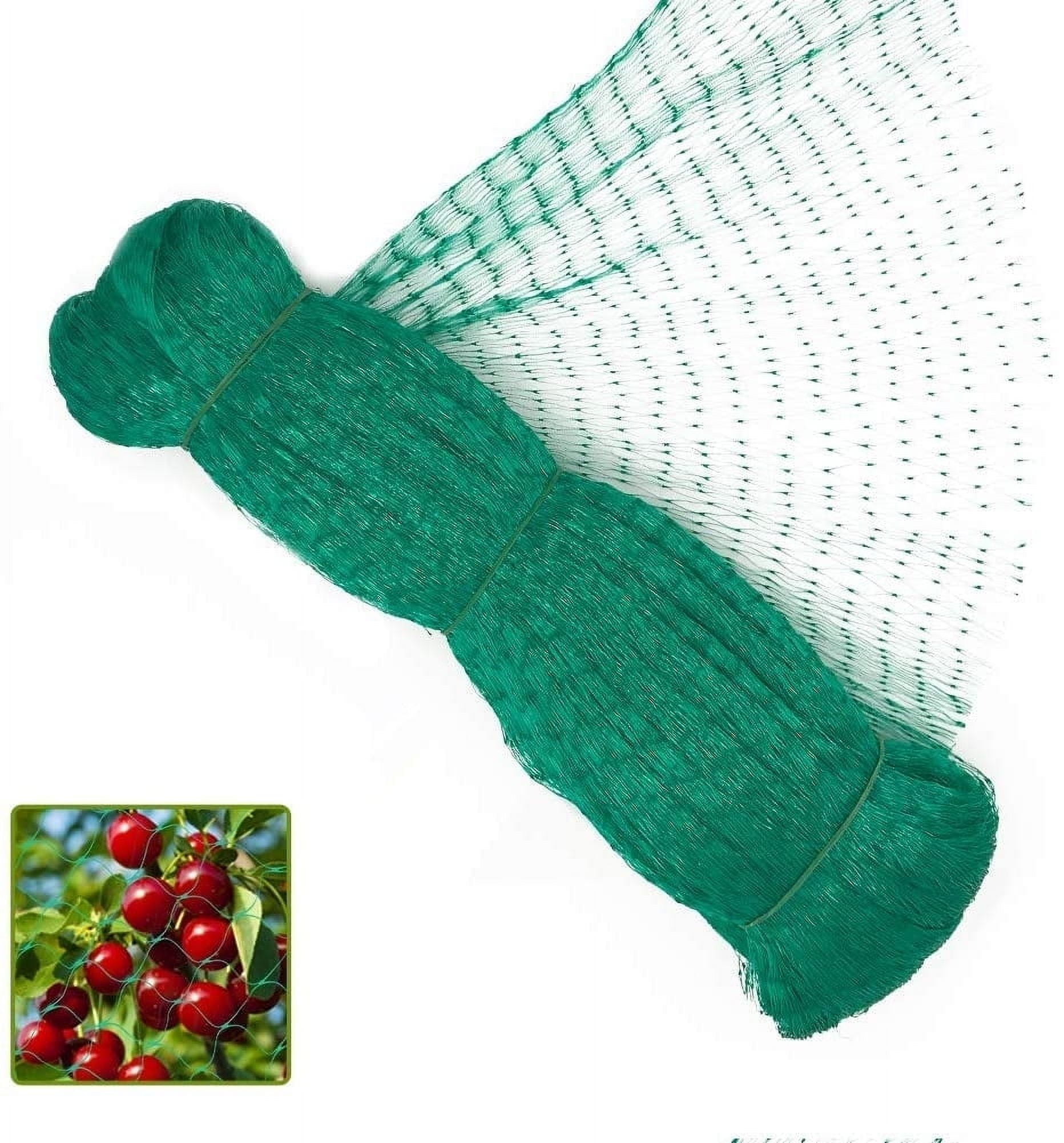 "Tutuviw Bird Netting Garden Pest Barrier, Green 13.2ft x 19.8ft, 3/4 ...