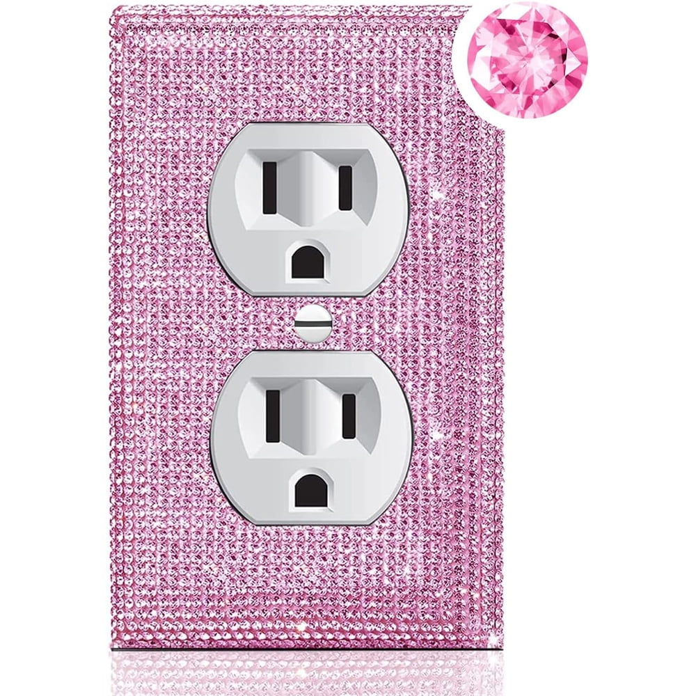 Tutuviw Glitter Light Switch Covers Glitter Outlet Covers Decorative ...