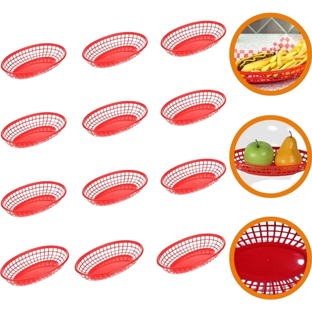 Tutuviw Bread Baskets, 12 Pcs Bread Baskets, Restaurant Food Serving ...