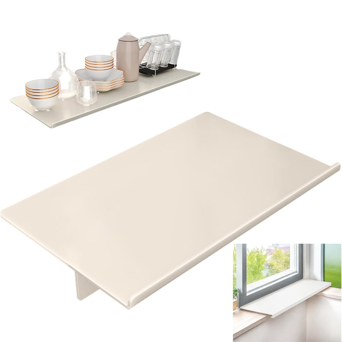 Tutuviw Carbon Steel Window Sill Extender Plate,Countertop Extension ...