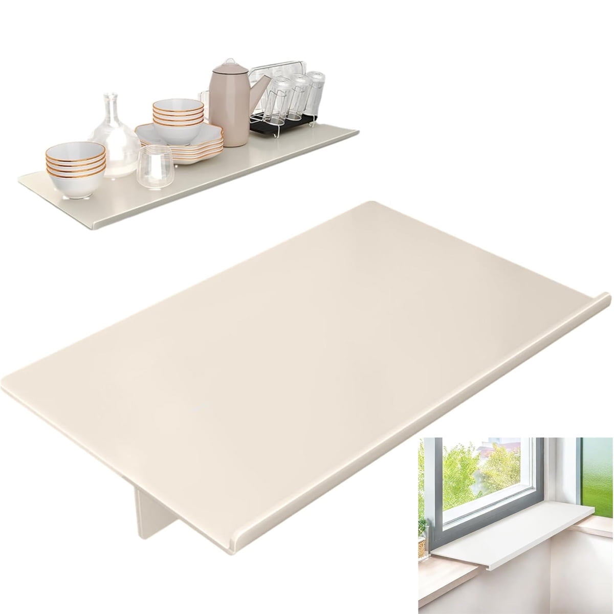 Tutuviw Carbon Steel Window Sill Extender Plate,Countertop Extension ...