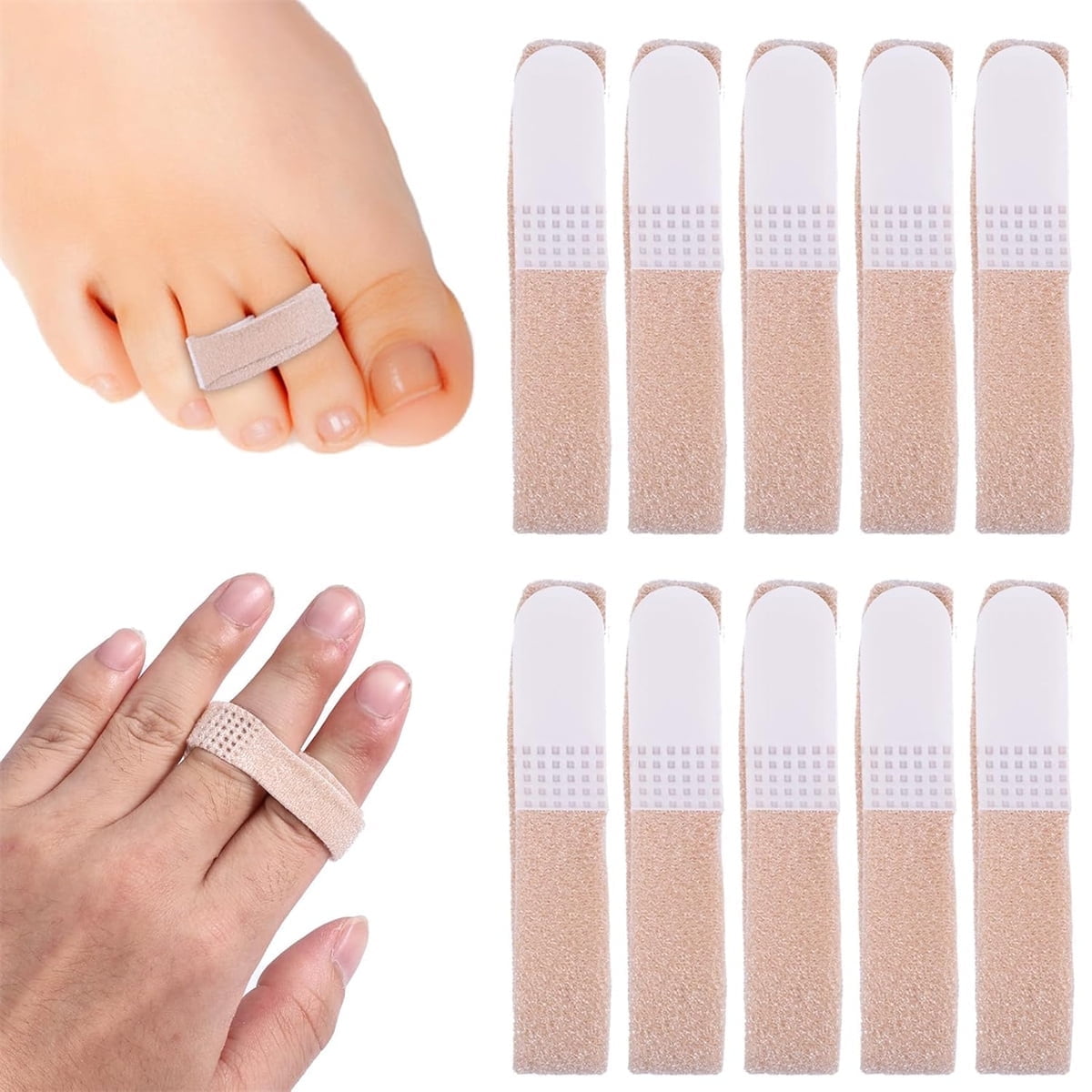 Tutuviw 10Pcs Finger Straps Buddy Tape Buddy Finger Splints for Broken ...