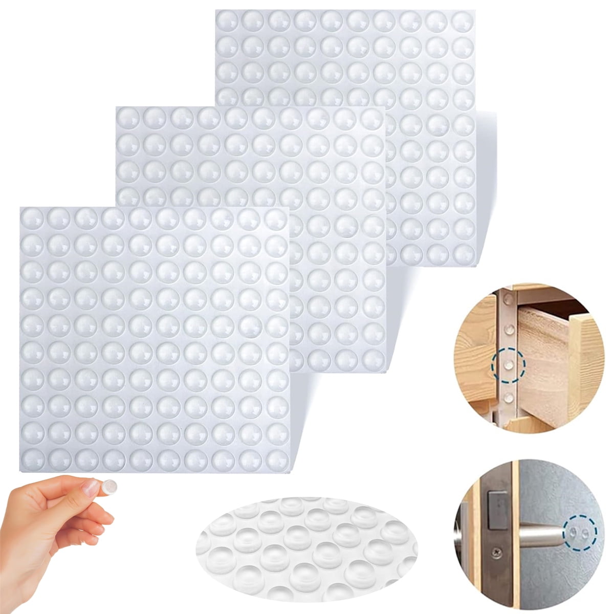 Tutuviw Furniture Silicone Cushion,300 Pcs Cabinet Bumpers Clear Rubber ...